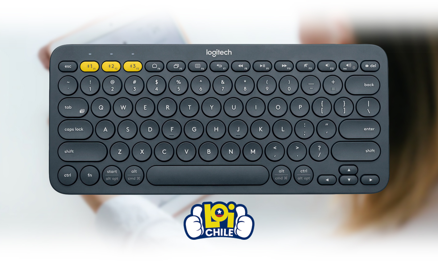 Teclado Logitech K380 Inalámbrico con conexión Bluetooth - Negro ...