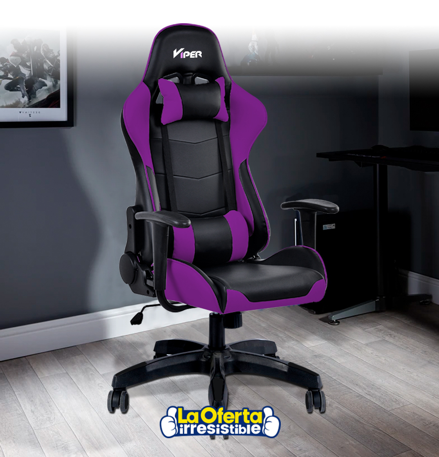 Silla Gamer Donna Viper - Morada, oferta LOi Chile.