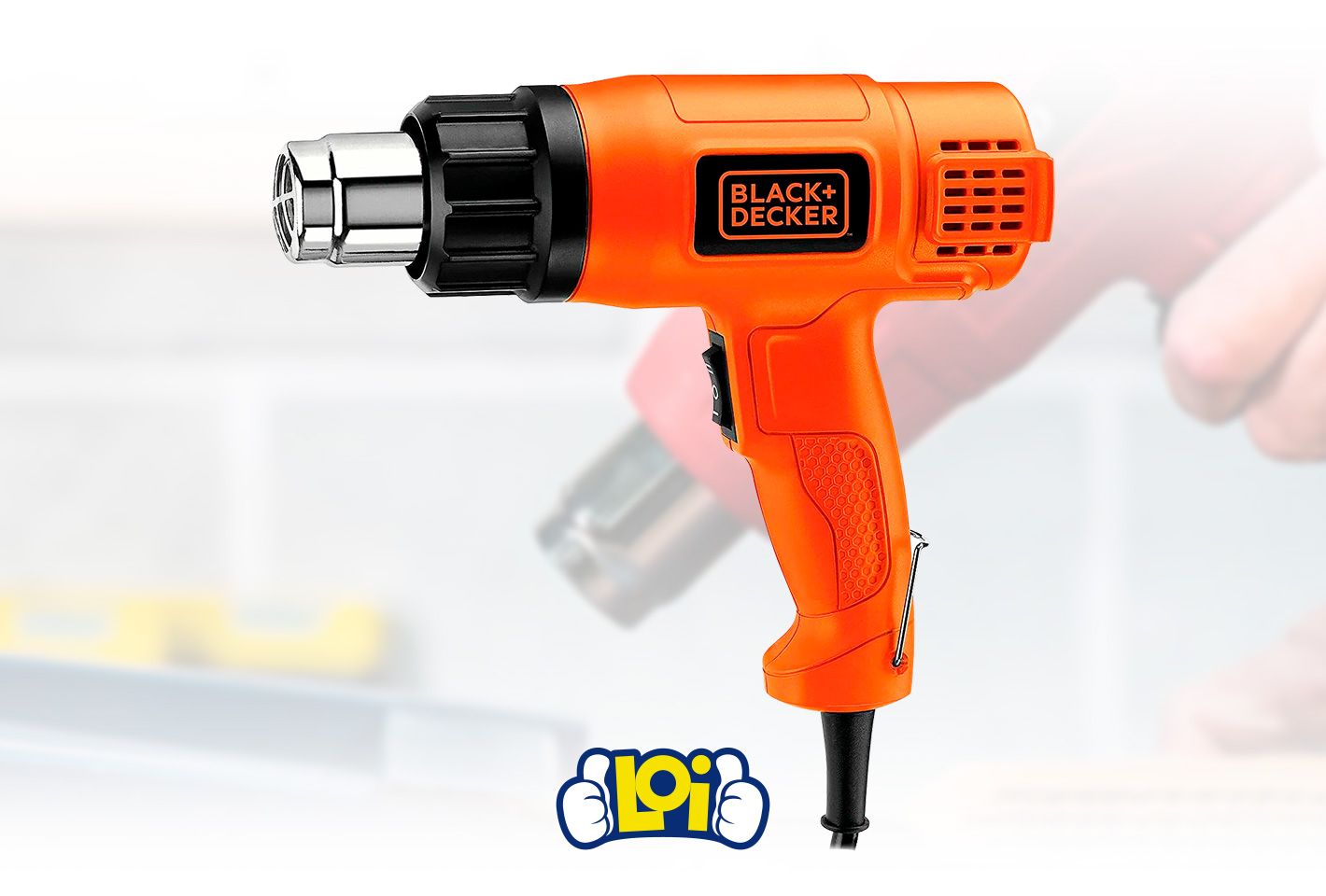 Pistola de Calor BLACK+DECKER HG1500 1500W 2 Temperaturas, oferta LOi.