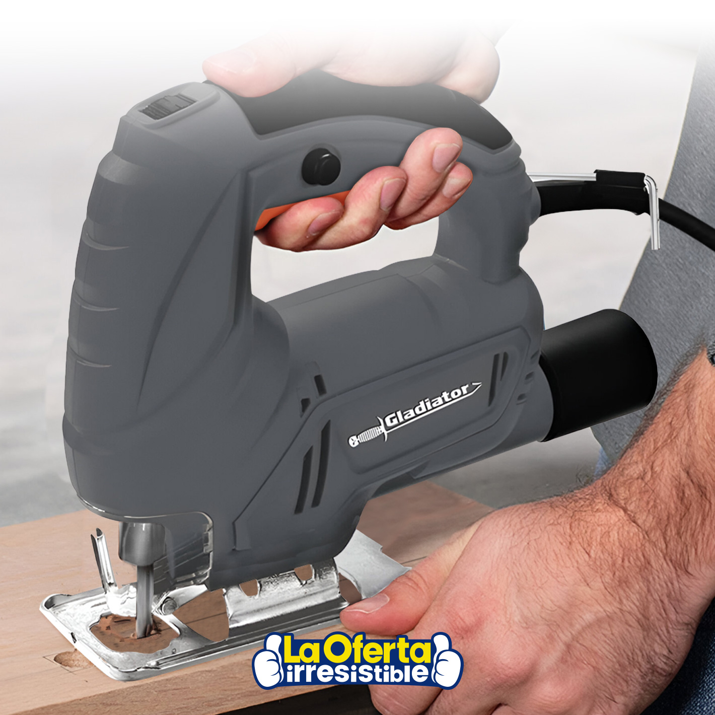 Sierra Caladora GLADIATOR 400W 3000RPM, oferta LOi.