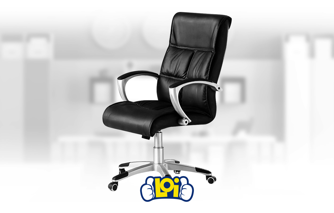 Silla Ejecutiva EMPOLi Premium Respaldo Alto Diseño Ergonómico, oferta LOi.